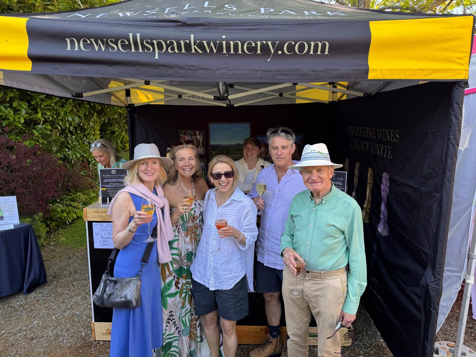A sparkling day at Barkway Market - Newsells Park Winery